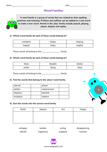 Word Families | Teaching Resources Word Families | Teaching Resources