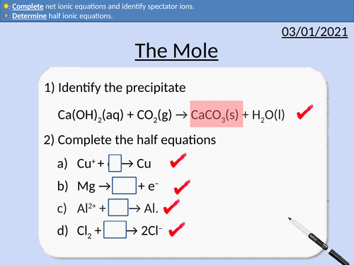 GCSE Chemistry: The Mole | Teaching Resources