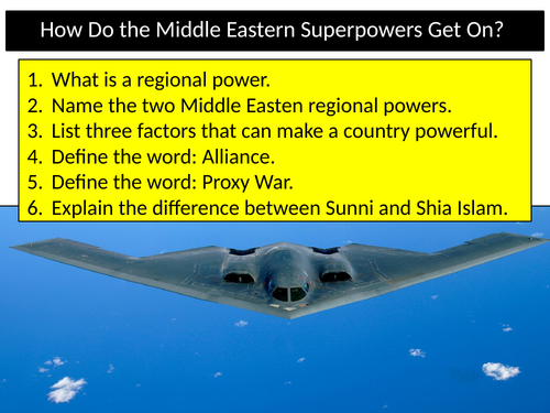 Middle East Superpowers | Teaching Resources