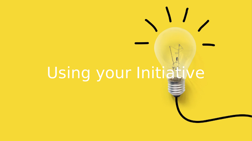 Initiative - Assembly | Teaching Resources