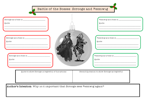Battle of the Bosses - Scrooge and Fezziwig - A Christmas Carol ...