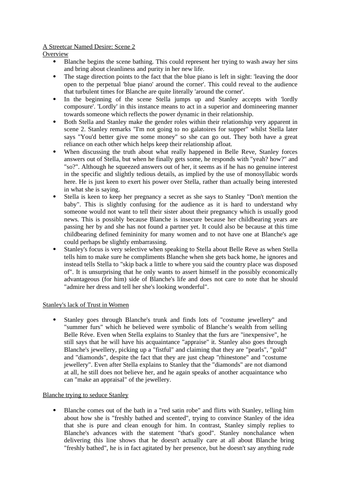 A Streetcar Named Desire Scene 2 Summary Sheets (A Level) | Teaching ...