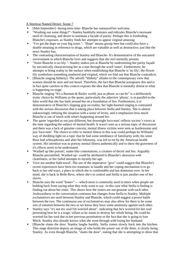 A Streetcar Named Desire Scene 7 Summary Sheets (A Level) | Teaching ...