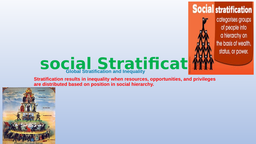 Social Stratification and Social Class in sociology | Teaching Resources