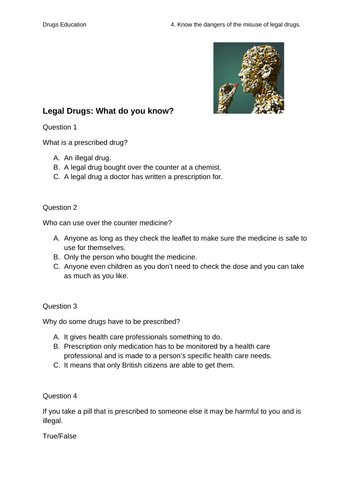 Types of drugs | Teaching Resources