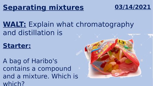 KS3 - Separating mixtures | Teaching Resources