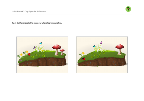 Saint Patrick's Day: Spot the differences | Teaching Resources