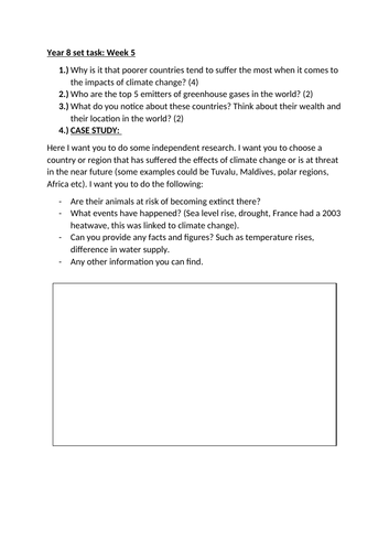 Global warming | Teaching Resources