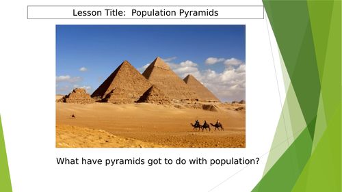 Population pyramids and DTM | Teaching Resources