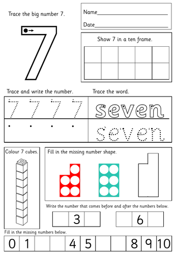 NUMBER 7_MATHS | Teaching Resources NUMBER 7_MATHS | Teaching Resources