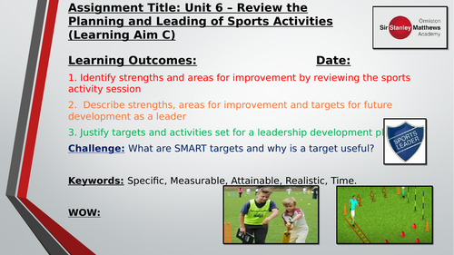 Unit 6 - Learning Aim C | Teaching Resources