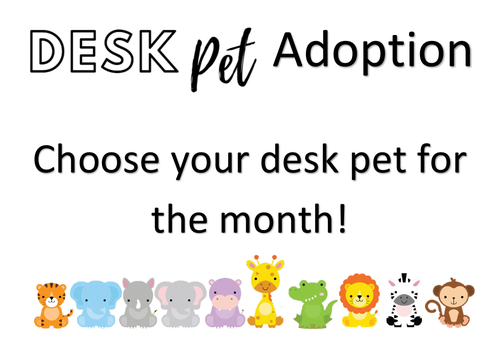 Desk Pet Bundle | Teaching Resources