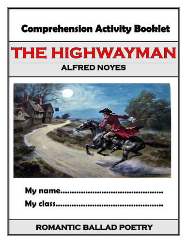 The Highwayman Comprehension Activities Booklet! | Teaching Resources