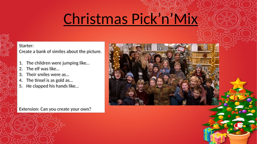 Christmas Creative Writing Pick'N'Mix | Teaching Resources
