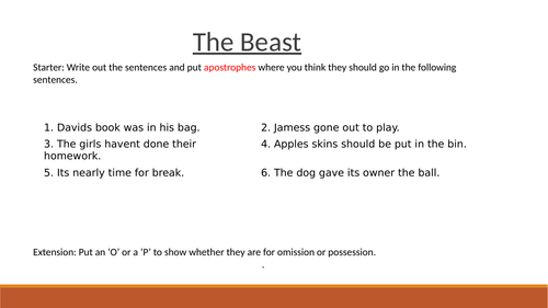 Fantasy Creative Writing Pick'N'Mix | Teaching Resources