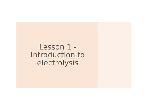 AQA GCSE Chemistry (9-1) - C6.1 Introduction to electrolysis FULL ...