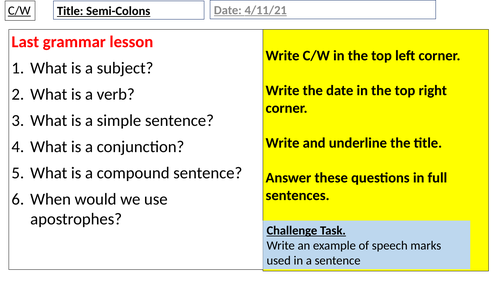 101 Grammar Lessons | Teaching Resources