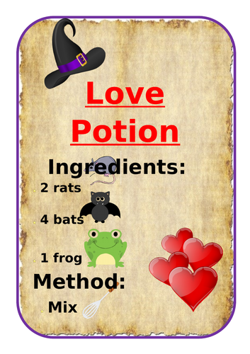 Magic Potions book | Teaching Resources