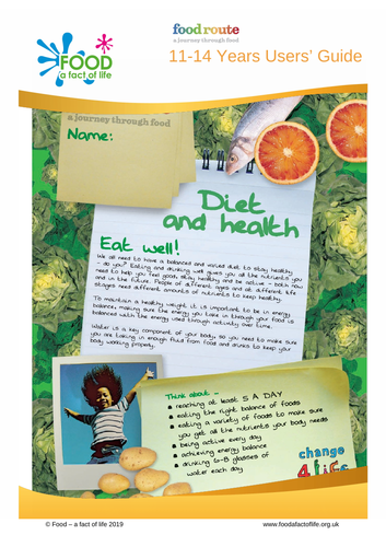 Food route Users' Guide 11-14 years | Teaching Resources
