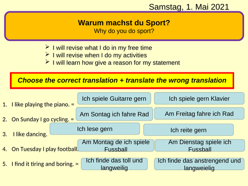 was machst du gern? | Teaching Resources