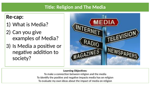 Religion and The Media | Teaching Resources