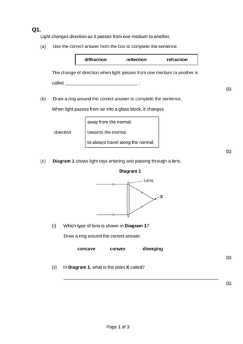 KS3 light - refraction | Teaching Resources