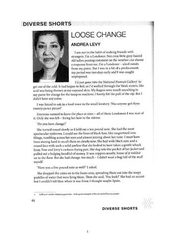 'Loose Change' Short Stories from Other Cultures | Teaching Resources