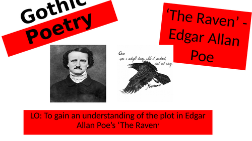 KS3 Gothic Edgar Allan Poe 'The Raven' - 3 Lessons | Teaching Resources