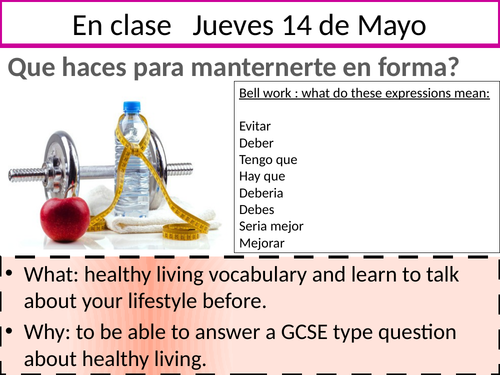 year 10- La vida sana y el imperfecto | Teaching Resources