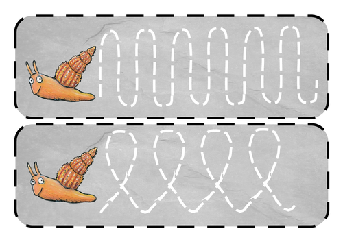 snail and the whale mark making strips | Teaching Resources