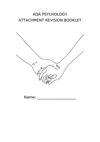 AQA Psychology Attachment Revision Booklet | Teaching Resources AQA Psychology Attachment Revision Booklet | Teaching Resources
