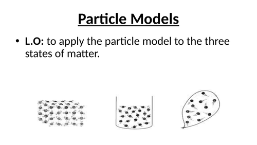 particle theory -low attaining | Teaching Resources