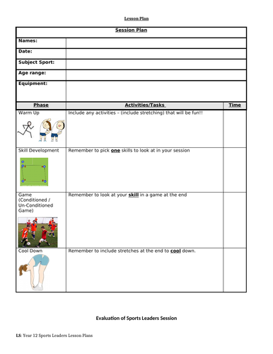 Sports Leaders Course - Y13 | Teaching Resources