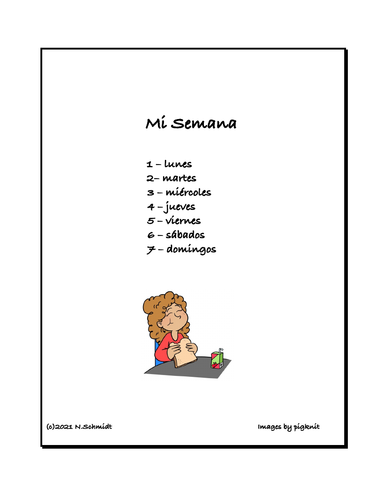 Spanish Beginner Reader: La Semana de Lucía | 7 Lecturas Breves (100% ...