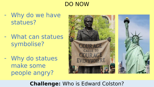 Edward Colston and statues | Teaching Resources
