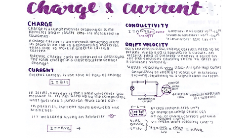 Electric Circuits Notes - A Level Physics Edexcel | Teaching Resources