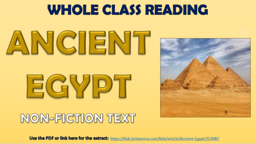 Primary egypt resources
