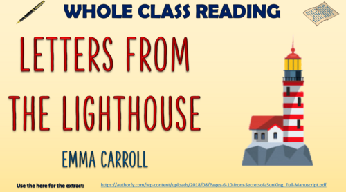 Letters from the Lighthouse - Whole Class Reading Session! | Teaching ...
