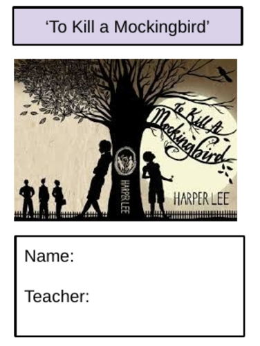 'To Kill a Mockingbird' Task Booklet | Teaching Resources
