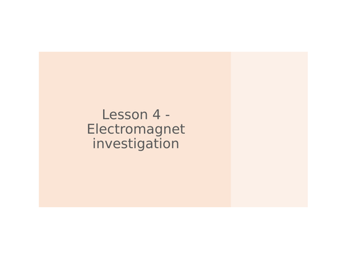 KS3 Science | 3.2.3-4 Magnetism - Lesson 4 - Electromagnet ...