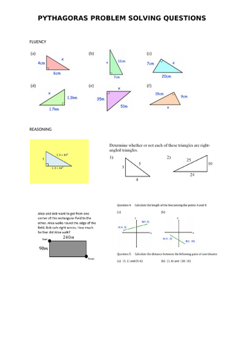 Whole-school pythagoras resources