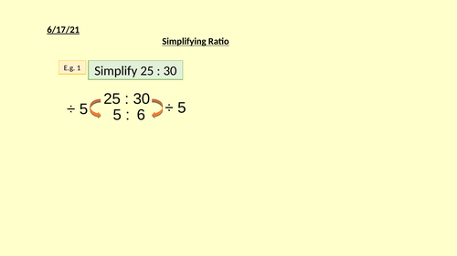 Simplifying Ratio Full Lesson | Teaching Resources Simplifying Ratio Full Lesson | Teaching Resources