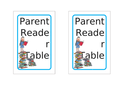 Parent Reader - Tolsby Frame | Teaching Resources