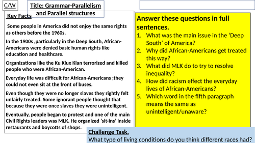 Parallelism and Parallel Structure | Teaching Resources