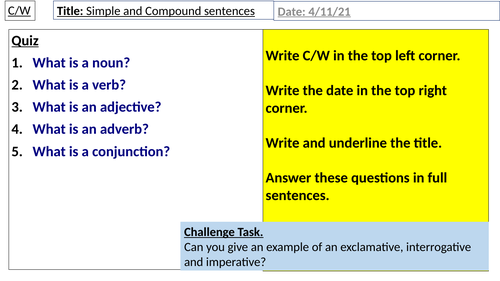 Simple and Compound | Teaching Resources
