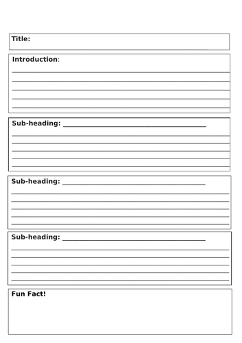 Report Writing | Teaching Resources