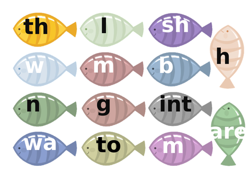 tricky words on fish (phase 2/3/4) | Teaching Resources