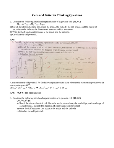 CELLS AND BATTERIES Galvanic Cell, Voltaic & Electrolytic Cell Short ...