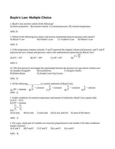 Grade 11 Chemistry Gas Laws Worksheet Grade 11 Ideal Gas Law