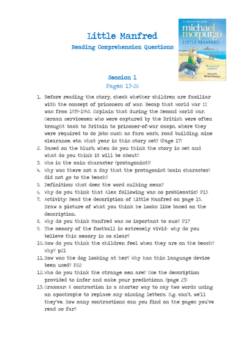 Little Manfred Guided Reading Pack | Teaching Resources
